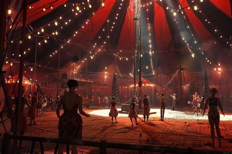 Premium Photo Circus Freak Show With Performers From Diverse Bac
