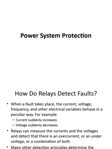 Power System Protection Pdf Relay Electrical Impedance