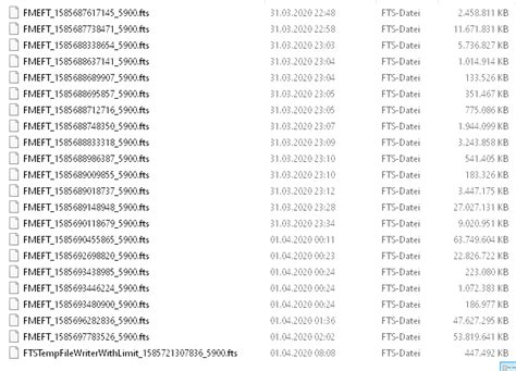 Fmetemp Size Exploding With Fts Files Community