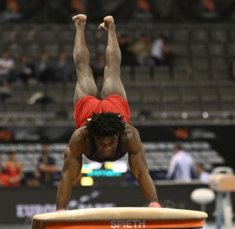 When Gymnastics Worlds Collide Fred Richard Has Gold Medal Dreams While Repping Michigan