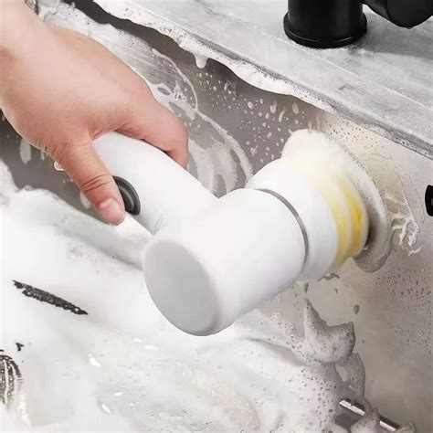 Escova Eletrica De Limpeza Em Sem Fio Limpador Multiuso Pratico Para Cozinha Banheiro