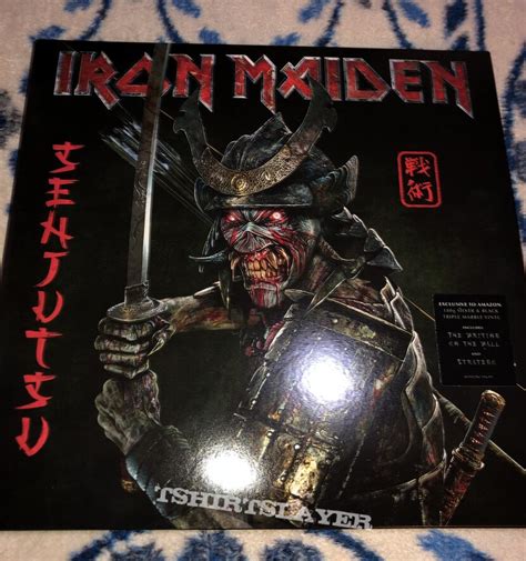 Iron Maiden Senjutsu Grey Marbled 2021 Vinyl Tshirtslayer Tshirt