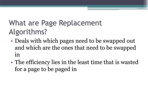 Page Replacement Algorithms PPTX Computing Technology Computing