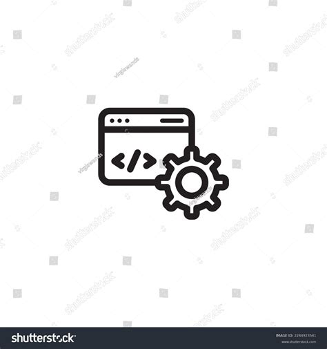 Development Software Integration Automation Line Vector Stock Vector Royalty Free 2244923541
