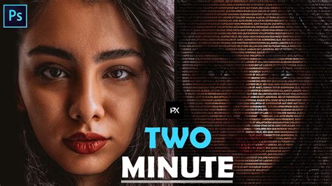 Clipping Mask Text Potrait 2 Minutes Photoshop Tutorial Photoprixx