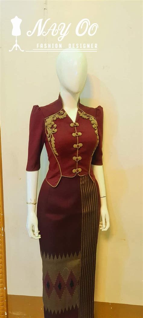 Pin Auf Cute Myanmar Dress