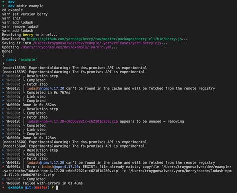 Bug Eexist File Already Exists Copyfile Yarn2 Suspect Macos Only · Issue 2118 · Yarnpkg