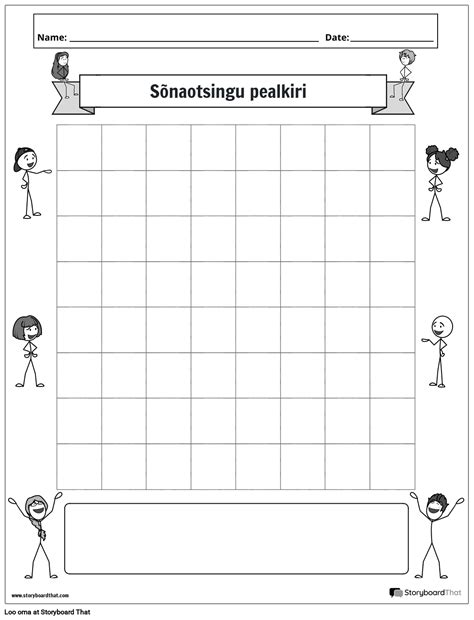 Sõnaotsing Must Valge Pulgakuju Storyboard Por Et Examples