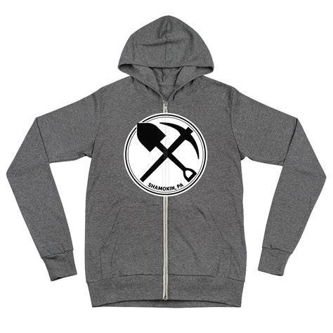 Shamokin Mining Unisex Zip Hoodie Shamokin Shirt Company
