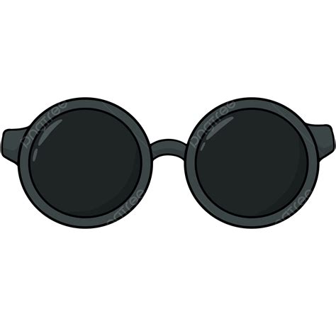 Round Glasses Vector Png