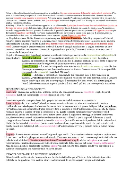 Riassunto Generale Filosofia Quinto Anno Schemes And Mind Maps Of