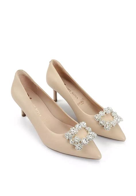 Buy Hope Rosa Hope Rosa Marylyn Nude Crystal Kitten Heel Pump 2025