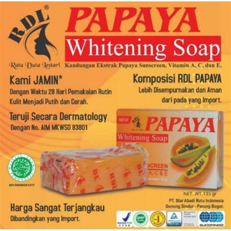 Jual Papaya Soap Whitening Rdl Shopee Indonesia