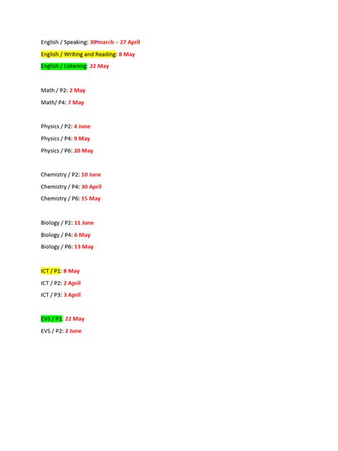 Igcse 2025 Timetable Pdf