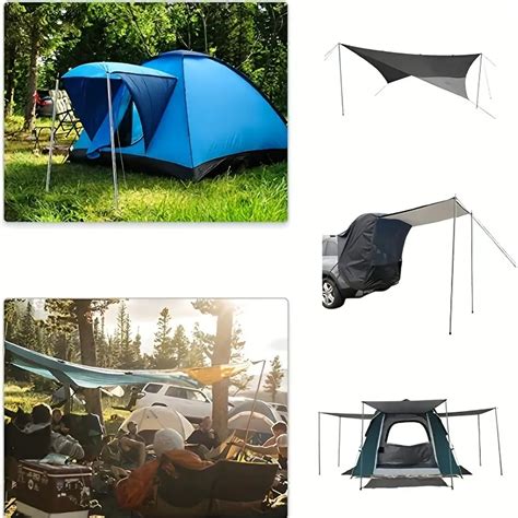 8개 조절 가능한 타프 폴 세트 텐트 천막 캐노피 3가지 크기 조립 7874200cm 최대 높이 튼튼한 알루미늄 합금 캐리 백 포함 야외 캠핑 장비 가방