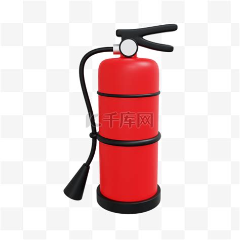 灭火器简笔画图片 灭火器简笔画3d立体素材下载 千库网
