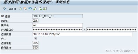 sap 数据库直连的配置和代码 sap 数据库 设置 csdn博客