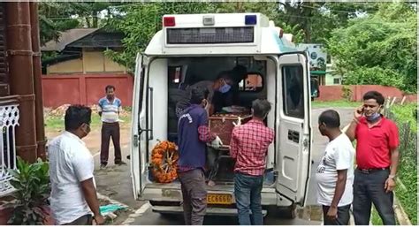Mortal Remains Of Officer Sanju Das Reaches Silchar Gun Salute At