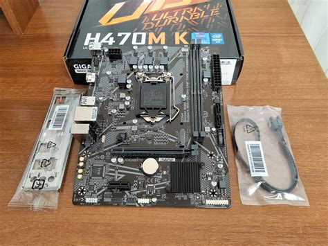 Материнская плата GIGABYTE H470M-K (LGA 1200, mATX) H470M K — купить по ...