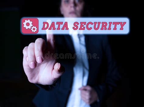 Conceptual Display Data Security Business Concept Protected Important Personal Data From