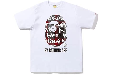 Bape Graffiti Check By Bathing Ape Tee White Black Mens Fw22 Us