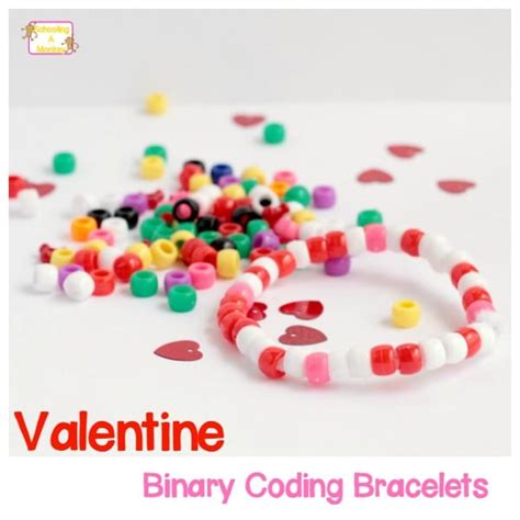 Easy Valentines Day Coding Bracelets