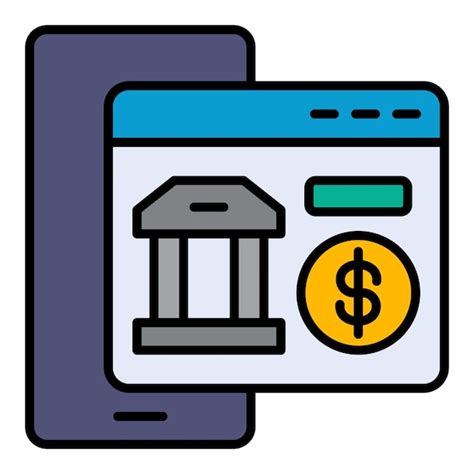 Premium Vector Mobile Banking Icon