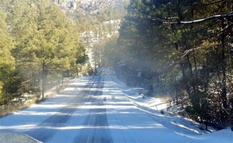 Cierran Tramos Carreteros Por Caída De Nieve En Chihuahua