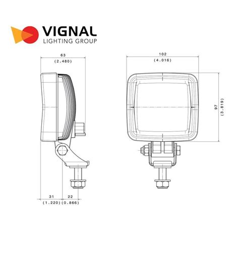 Vignal Vierkante Werklamp 2000lm Compact Flood