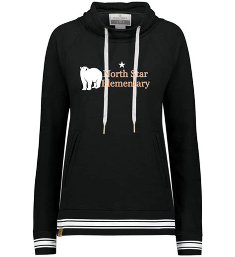 North Star Ladies All American Funnel Neck Pullover Star Logo