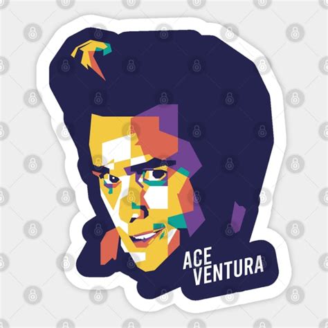 Ace Ventura Wpap Ace Ventura Sticker Teepublic