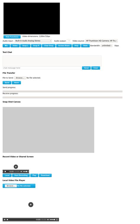 WebRTC Screen Video Sharing MicroController Electronics