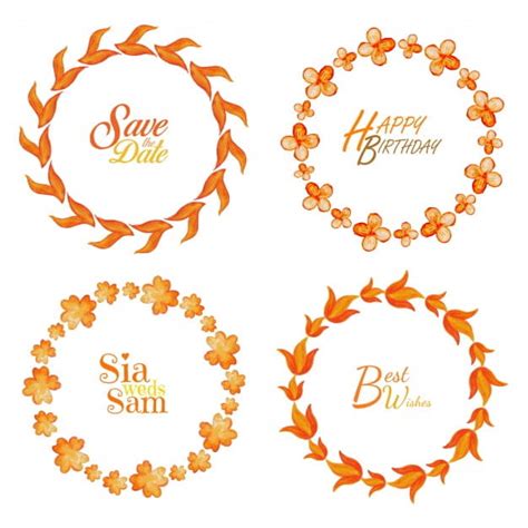 꽃 화환 컬렉션 Eps Uidownload