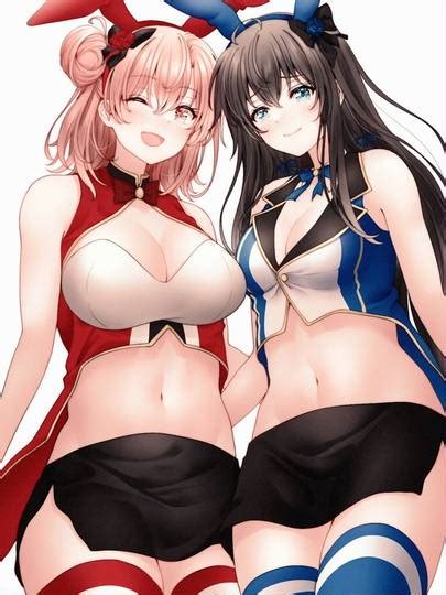 カジノ衣装のゆきのんとガハマさん 藤田はやお