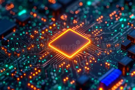 Integration Of Smart Technology Ai Letter Chip Cpu Internet