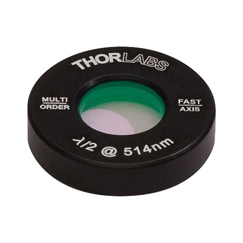 Thorlabs Wpmh05m 514 Ø1 2 Mounted Multi Order Half Wave Plate Ø1