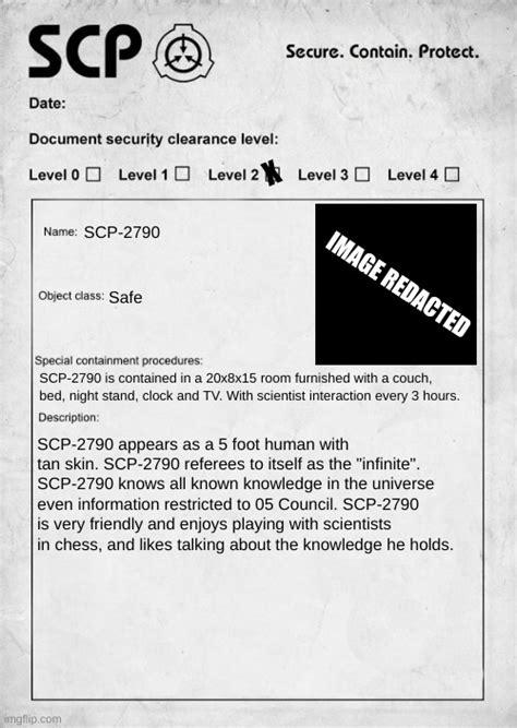 Scp 2790 Object Class Safe Imgflip