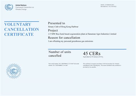 Carbon Footprint And Offset Challenge Rotary Club Of Hong Kong Harbour