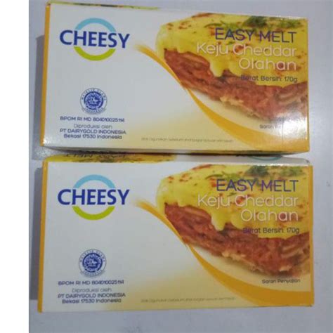 Jual Cheesy Easy Melt Cheddar Cheese Keju Olahan 170gr Shopee Indonesia