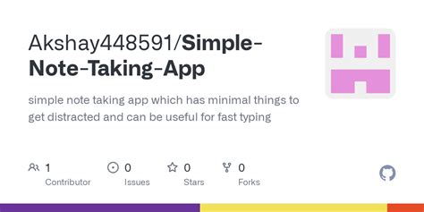 Github Akshay448591simple Note Taking App Simple Note Taking App