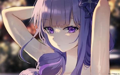 Hot Bikni Girl Raiden Shogun Coming Out From The Pool Genshin Impact K Wallpaper Download