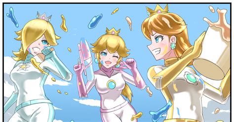 ピーチ姫 メタルペイント合戦 山吹クライシスのマンガ 漫画 デイジー姫 ロゼッタスーパーマリオ Pixiv