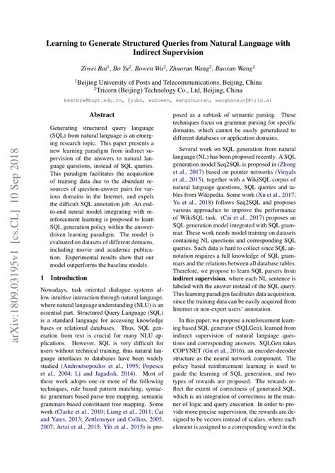 pdf learning to generate structured queries from natural language