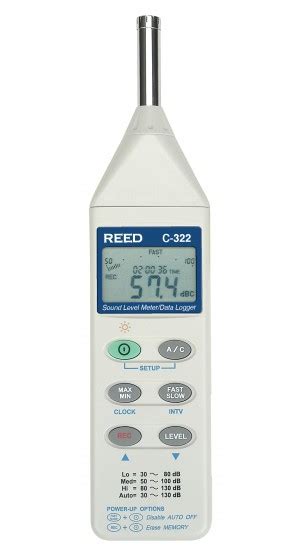 reed c 322 sound level meter data logger 32 to 130db
