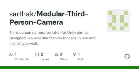 github sarthak modular third person camera third person camera