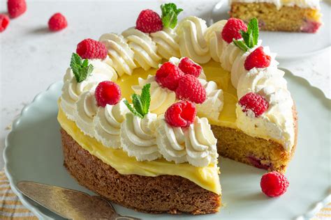 Lemon Curd Raspberry Cake Gem Bakes