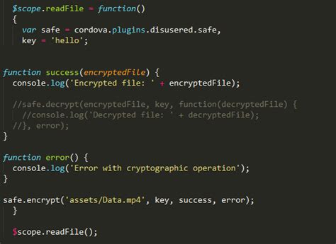 Encryption File Angularjs Cordova Ionic Forum