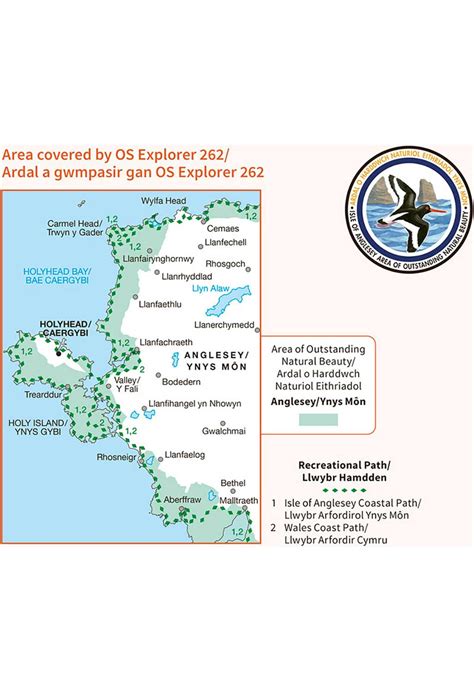 Ordnance Survey Explorer 262 Anglesey West Outsiders Store Uk