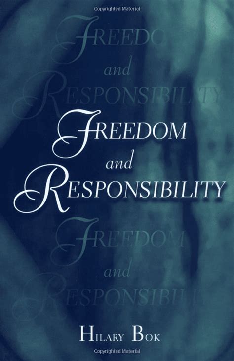 Freedom And Responsibility Philosophy Johns Hopkins University