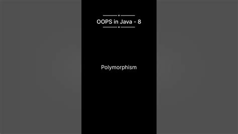 Polymorphism Runtime And Compile Time Java Revision Oops Shorts Ytshorts Java Youtube